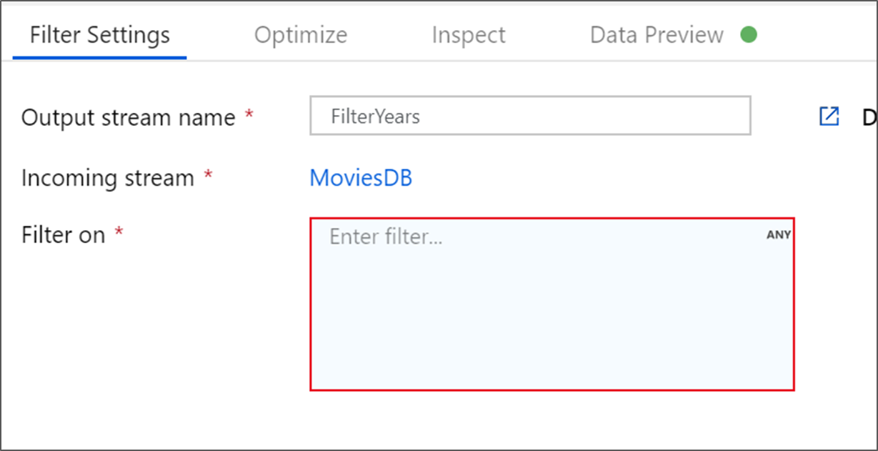 Transform data using mapping data flows